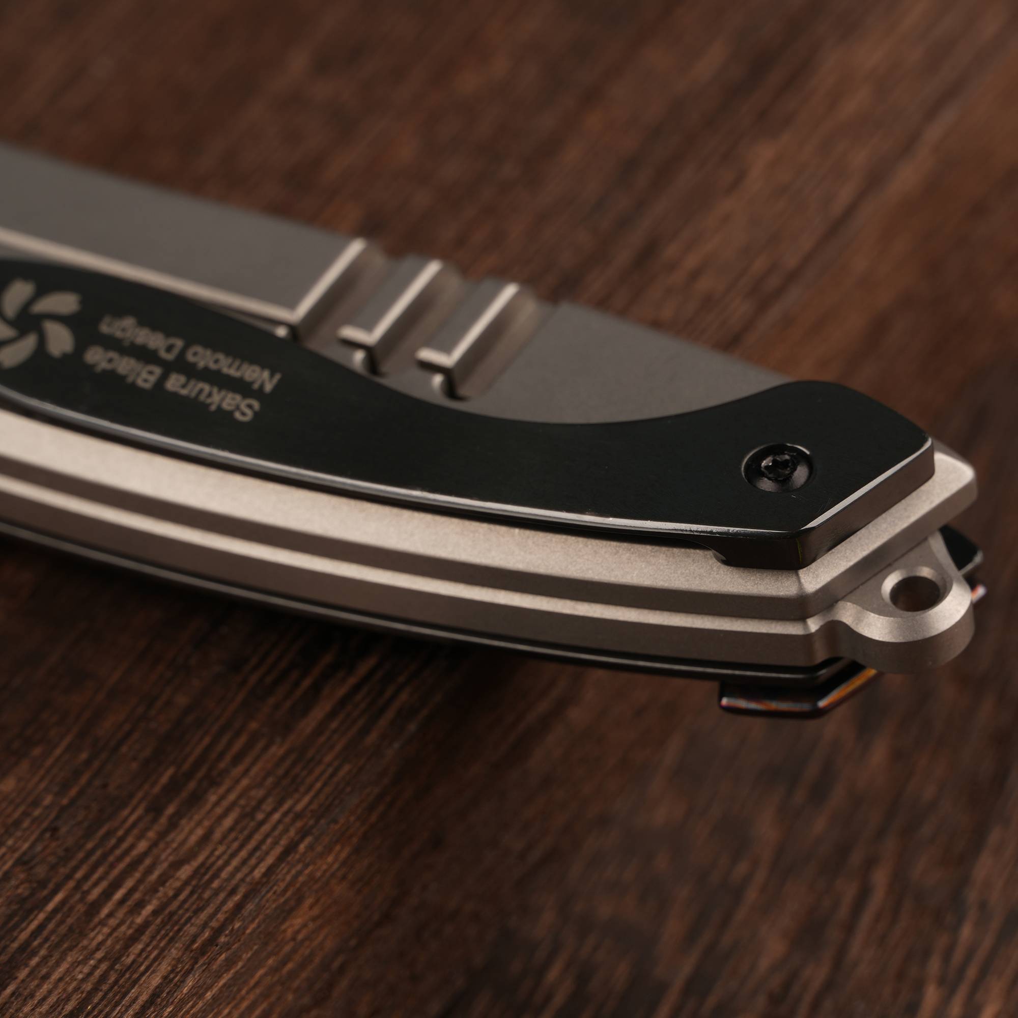 KATSU KS-T1, Zirconium + Titanium Alloy Handle with Timascus Overlay ...