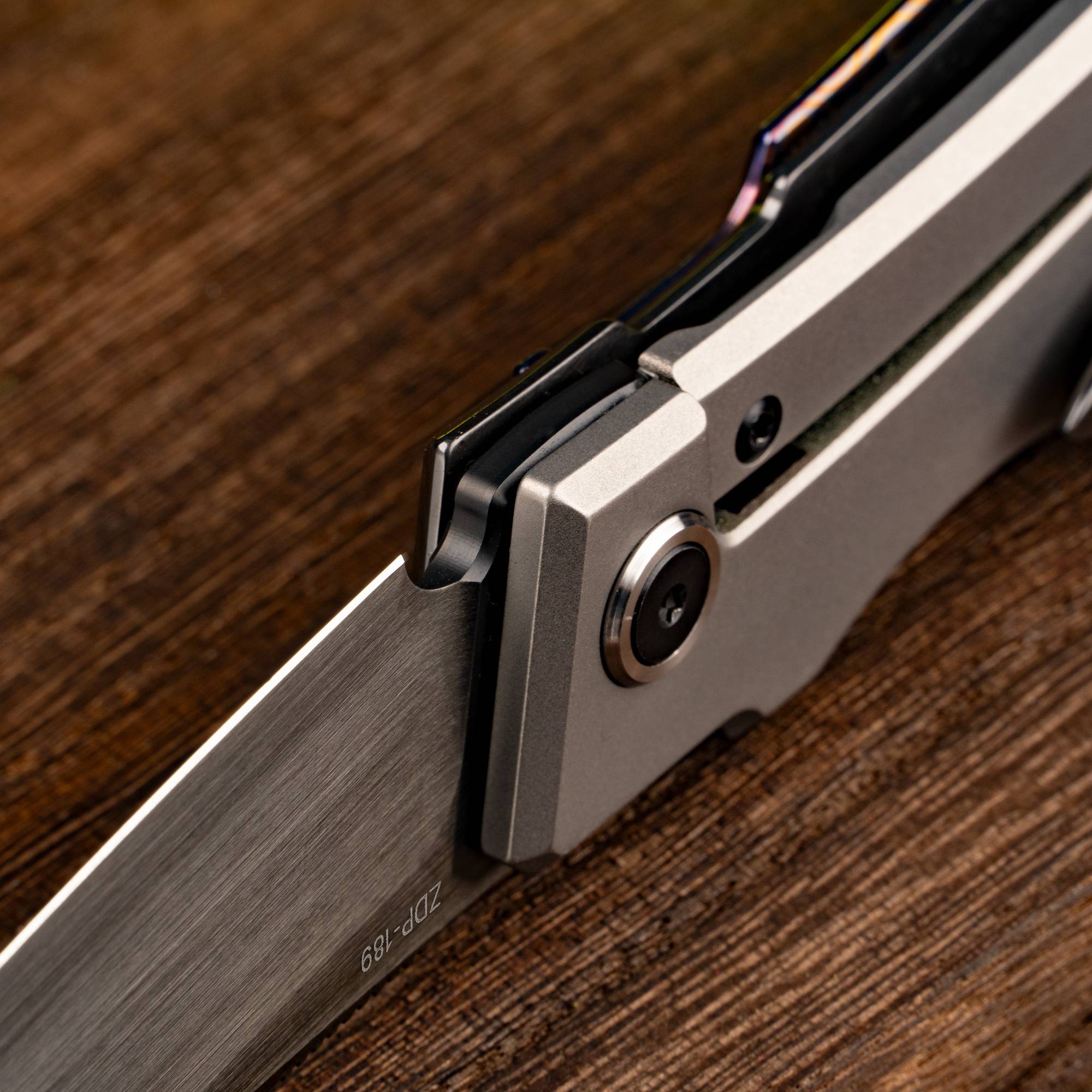 KATSU KS-T1, Zirconium + Titanium Alloy Handle with Timascus Overlay ...