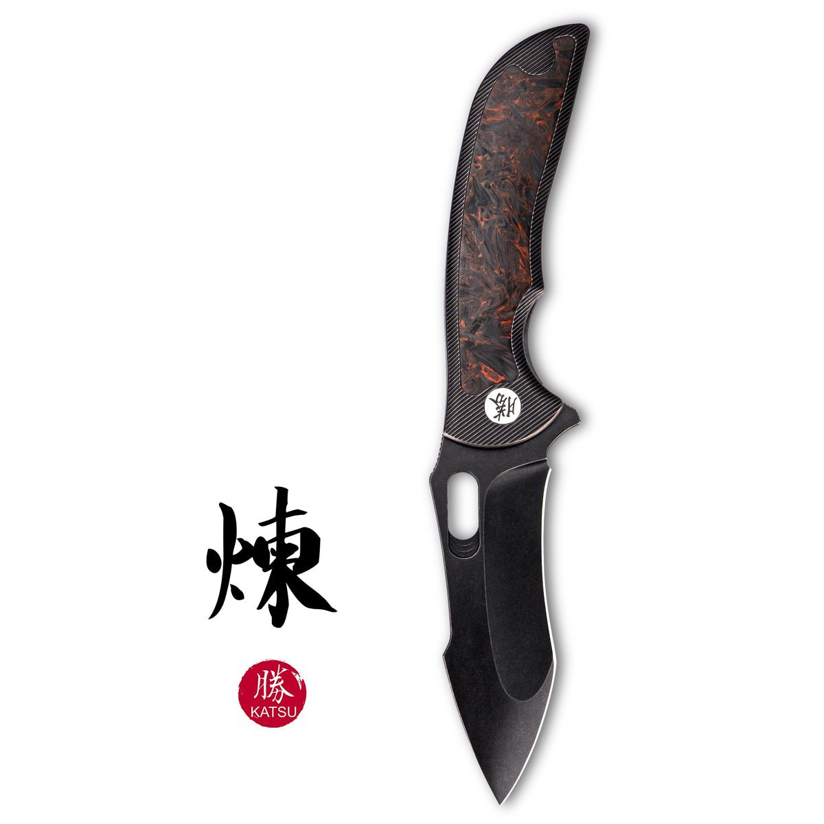 KATSU TK02, Convex Grind + Hollow Grind CPM S35VN Blade, Rear Flipper ...