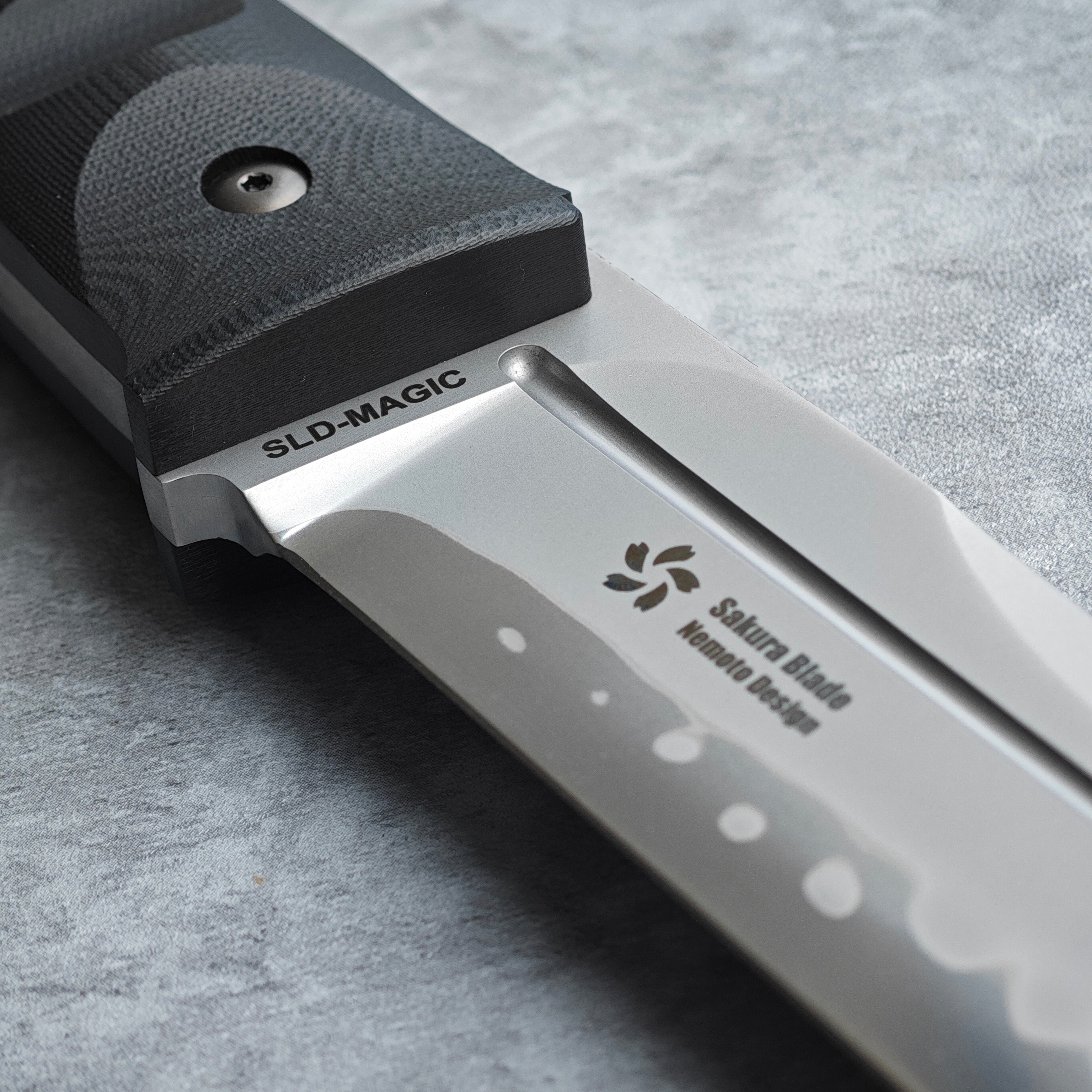 KATSU FB01, SLD-MAGIC Steel Fixed Blade Knife, Kydex Sheath, Sakura Bl– KATSU KNIVES