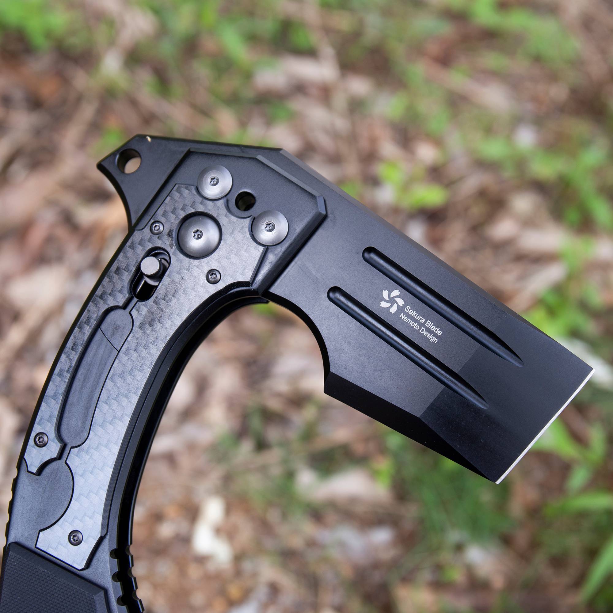 KATSU FA01, Axis Lock Folding Battle Axe, Sakura Blade Nemoto Design ...